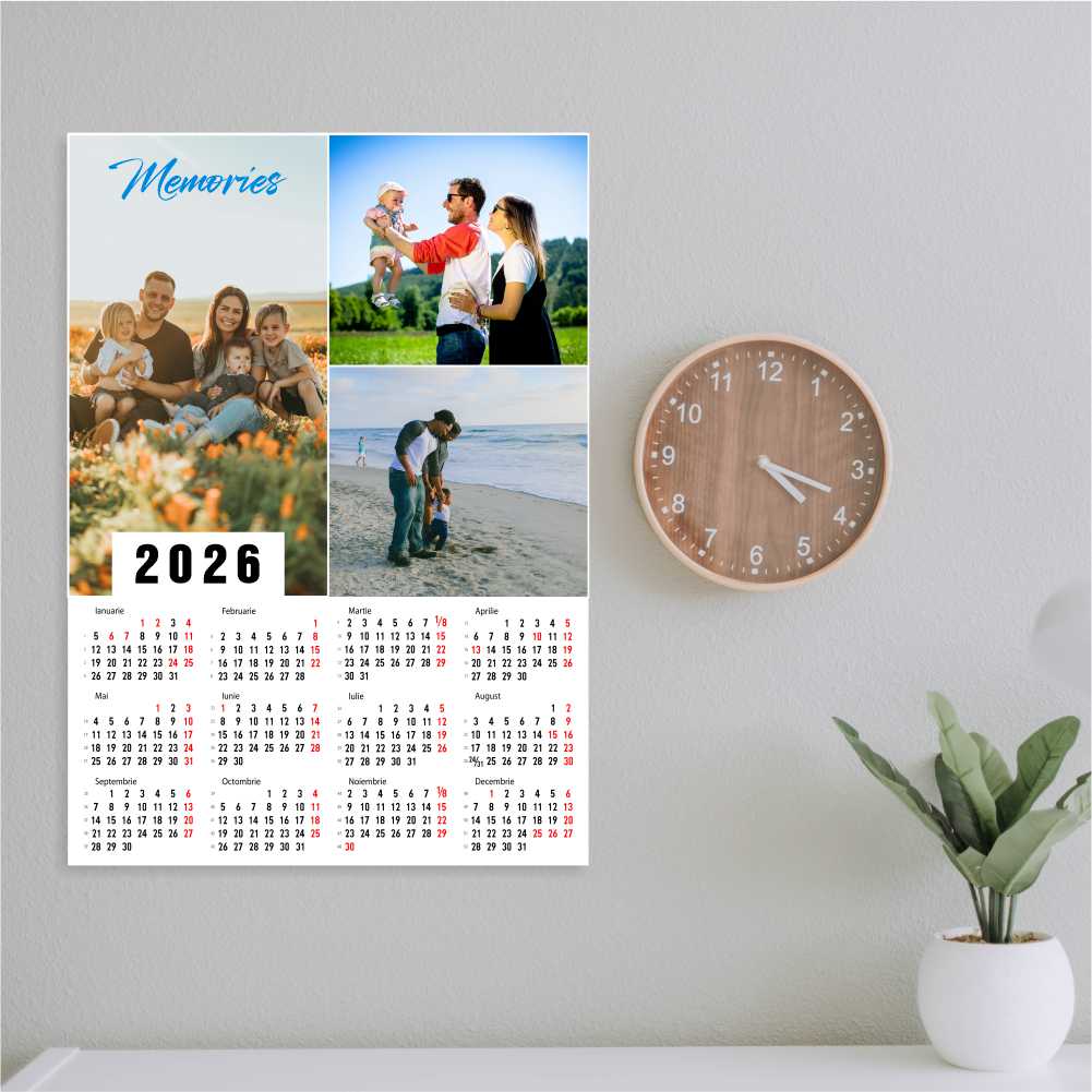 Calendare 2026 personalizate – Blue Decor